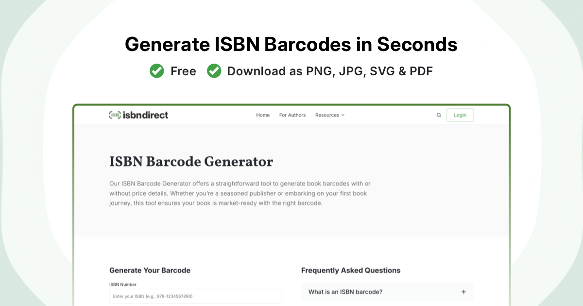 Free ISBN Barcode Generator – Download in Multiple Formats